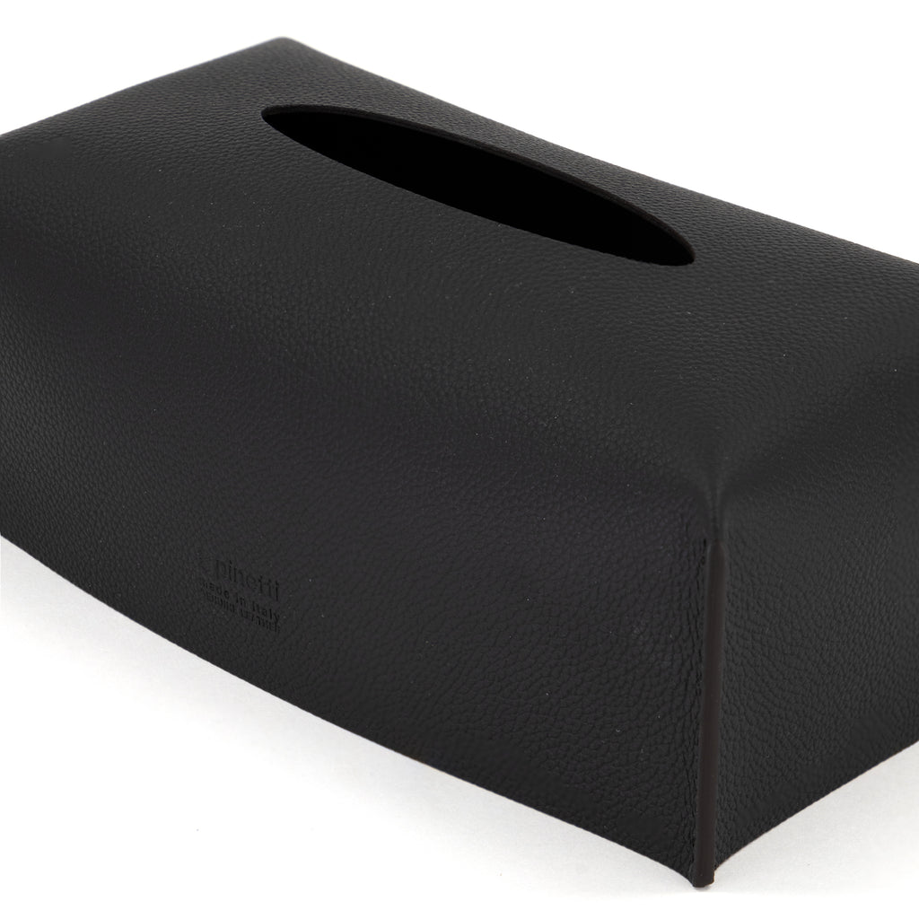 Soft Rectangular Tissue Box Black (L 24.7 x W 12.7 x H 7.5) cm