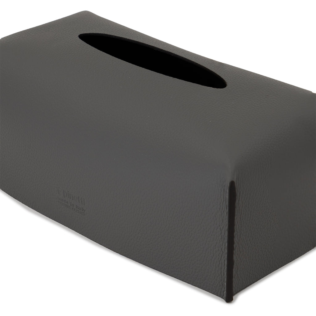 Soft Rectangular Tissue Box Dark Grey (L 24.7 x W 12.7 x H 7.5) cm