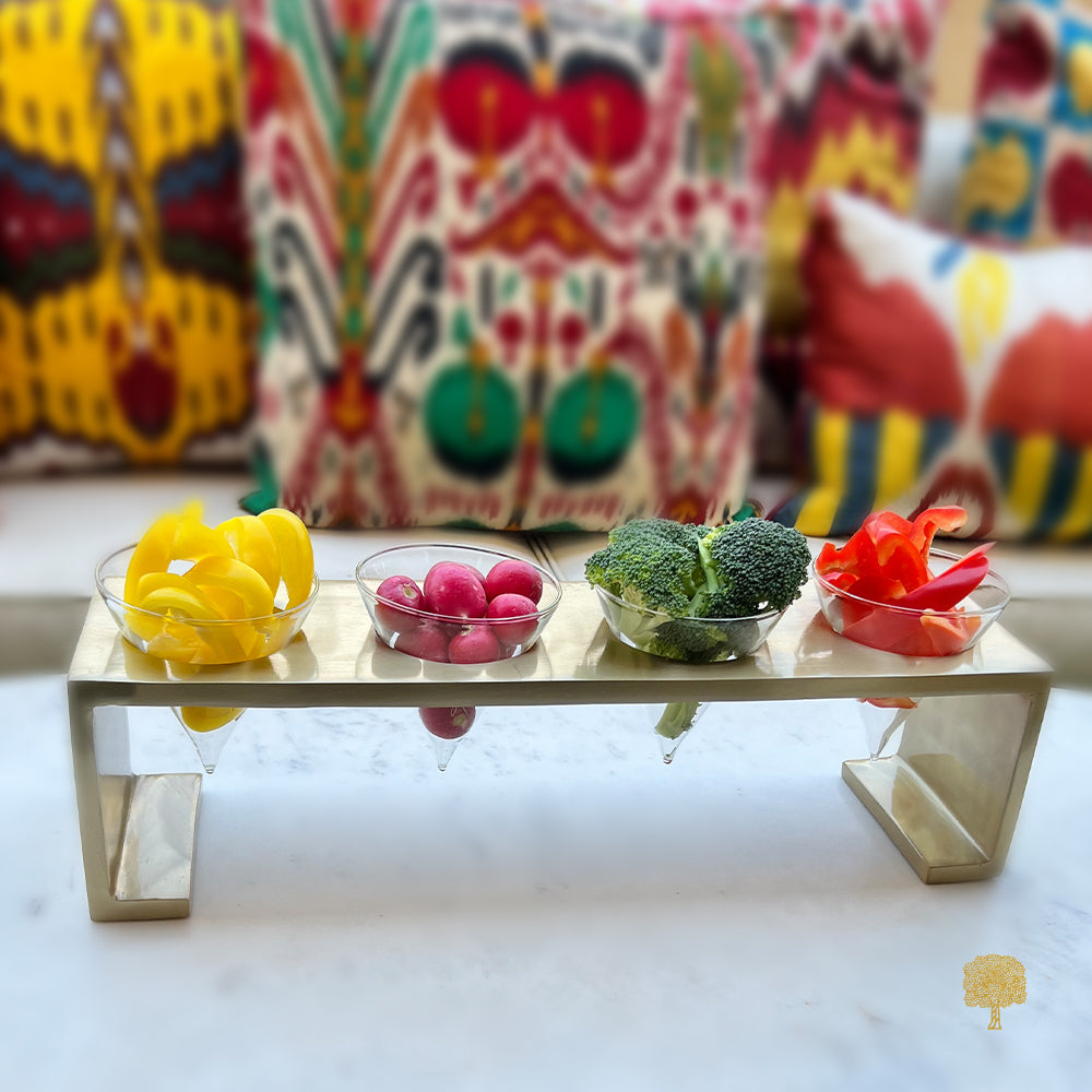 Cone Bridge Gold / Clear (L 47 x W 12 x H 12) cm