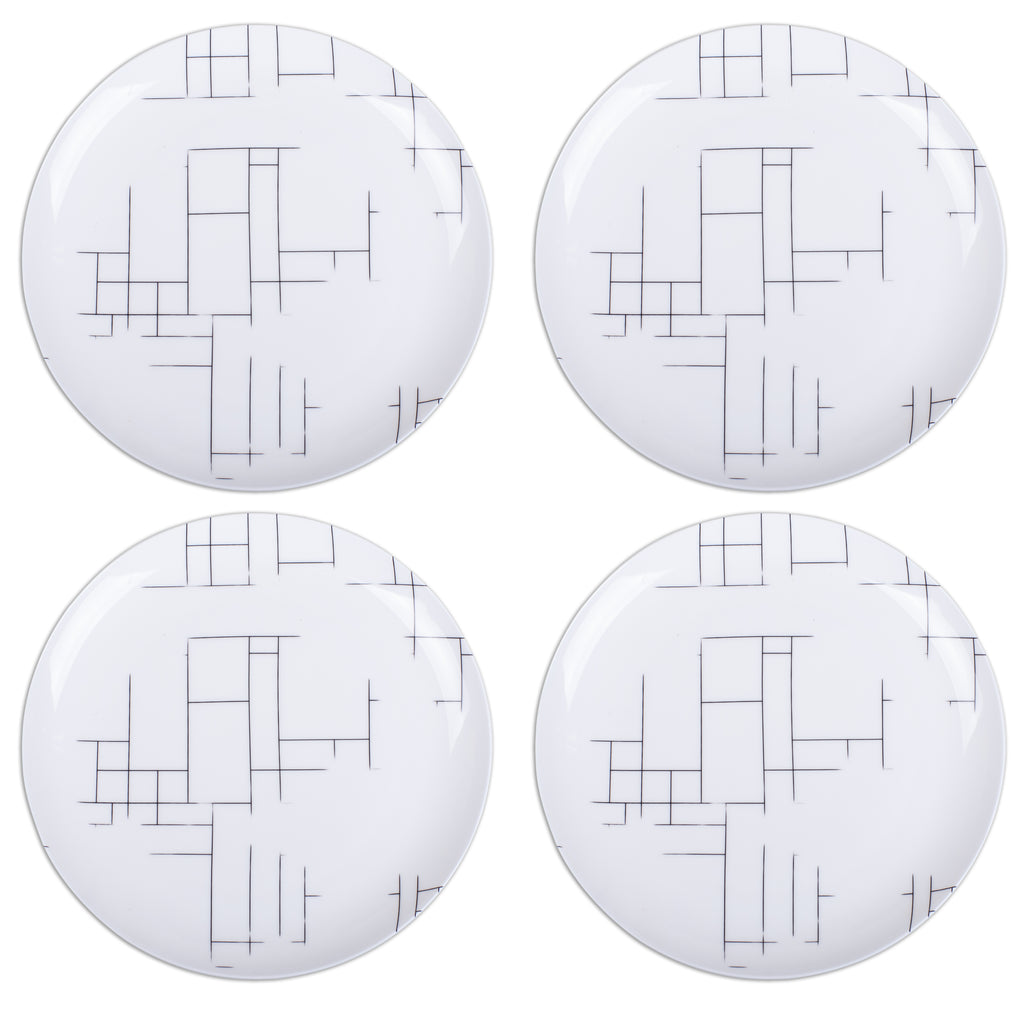 Maze Plate (Ø 27 x H 2.5) cm Set of 4