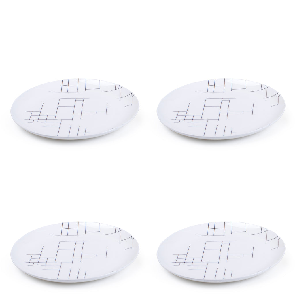Maze Plate (Ø 27 x H 2.5) cm Set of 4