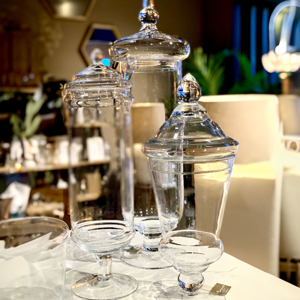 Narrow Container with Lid (Ø 19 x H 64) cm