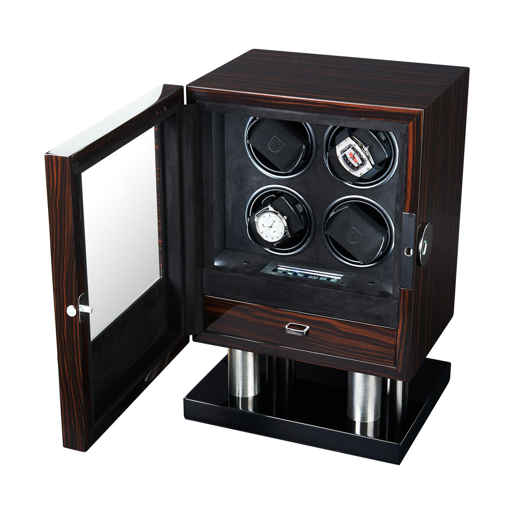 Enigma Watch Winder Ebony 4 Watches