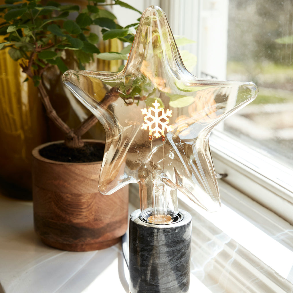 LED Star Flake Gold Amber