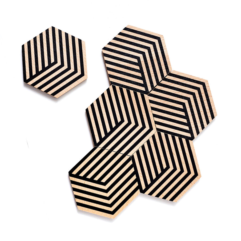 Table Tiles Optic Set of 6
